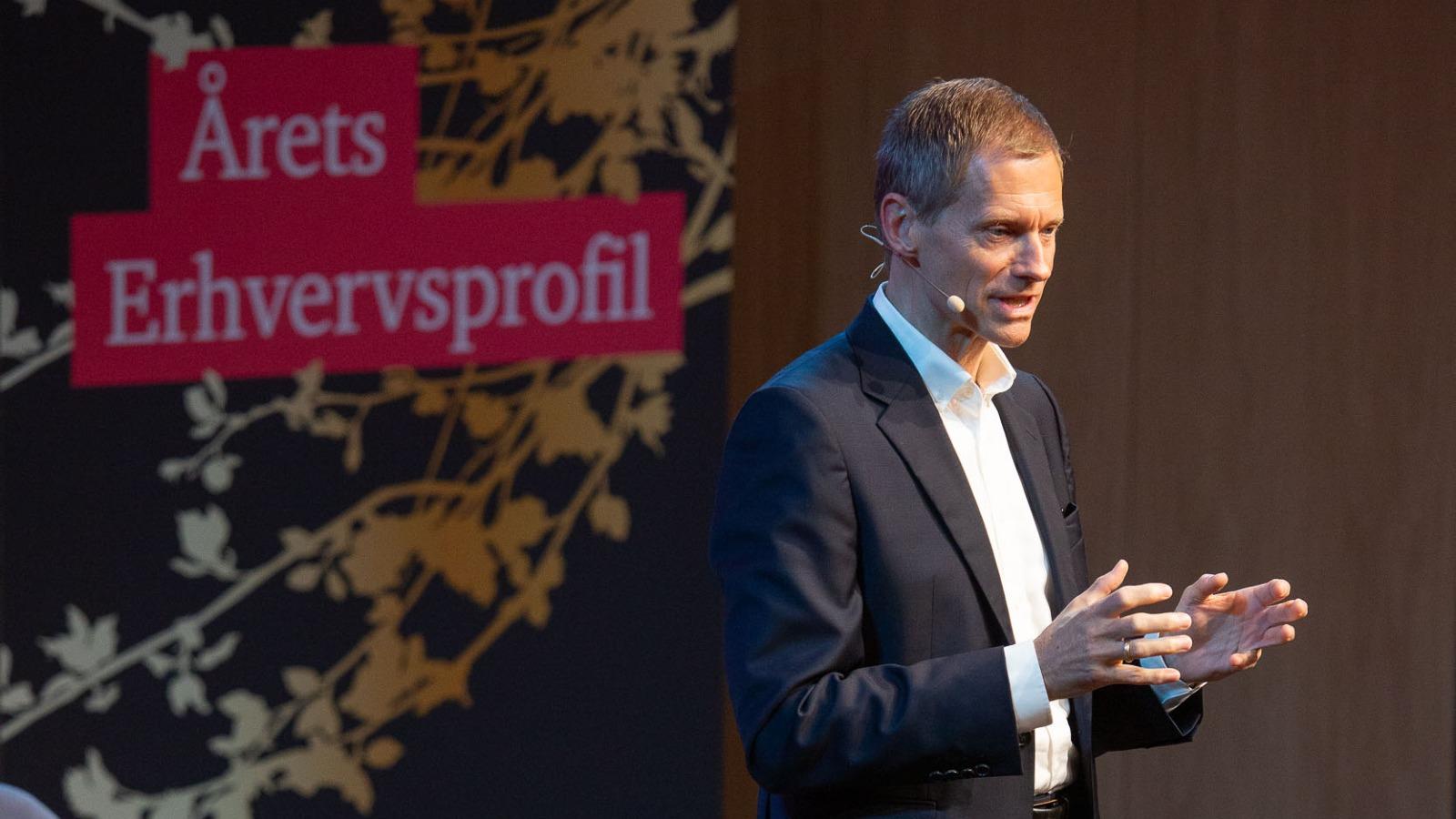Kim Fausing, President & CEO for Danfoss, modtager prisen som Årets ...
